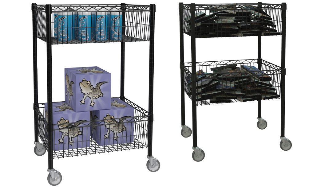 Metro Quick Ship Basket Cart by Metro Shelving 800-400-7500