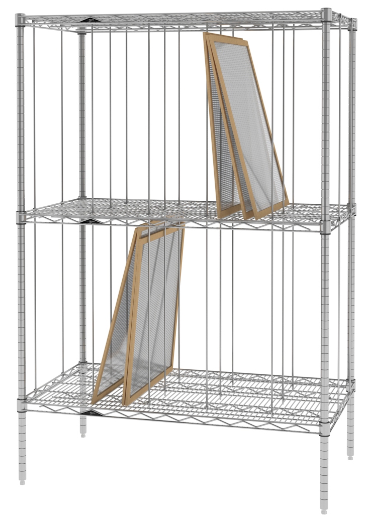 Economy Stencil Rack, Metro Shelving, 800-400-7500