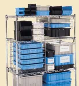 Bentron - Black Conductive, Metro Shelving, Totes, 800-400-7500