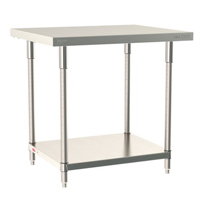 Metro Tableworx Stationary Tables with Solid Bottom Shelf (Type 316 ...