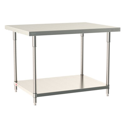 Metro Tableworx Stationary Table with Solid Bottom Shelf ...