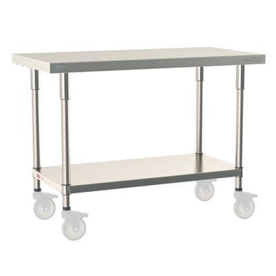 Metro Tableworx Mobile Tables with Solid Bottom Shelf (Type 304 ...