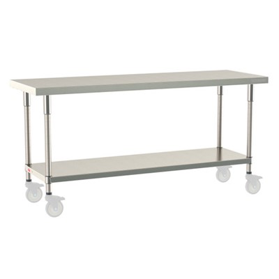 Metro Tableworx Mobile Tables with Solid Bottom Shelf (Type 304 ...